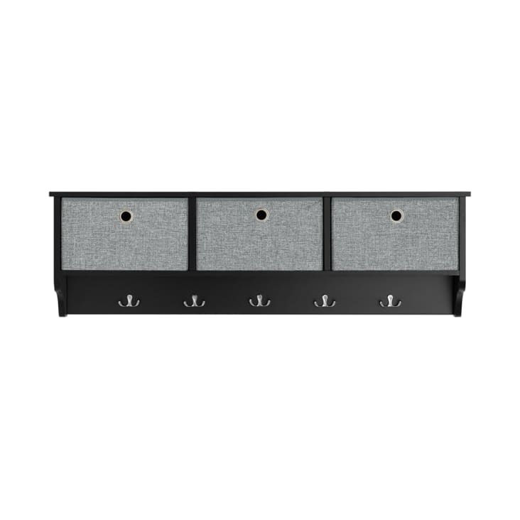 Appendiabiti a muro nero in mdf | Maisons du Monde