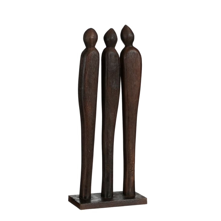 Skulptur aus braunem Mangoholz H46 Pegara | Maisons du Monde