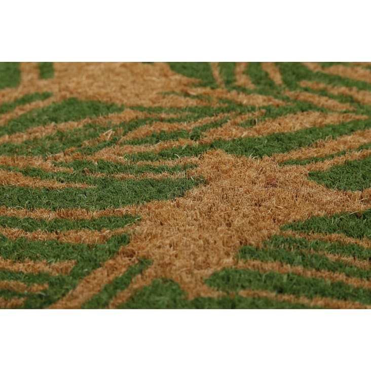 Fußmatte aus Kokosfasern bedruckt mit grünem Dschungelmotiv 40x60 ...