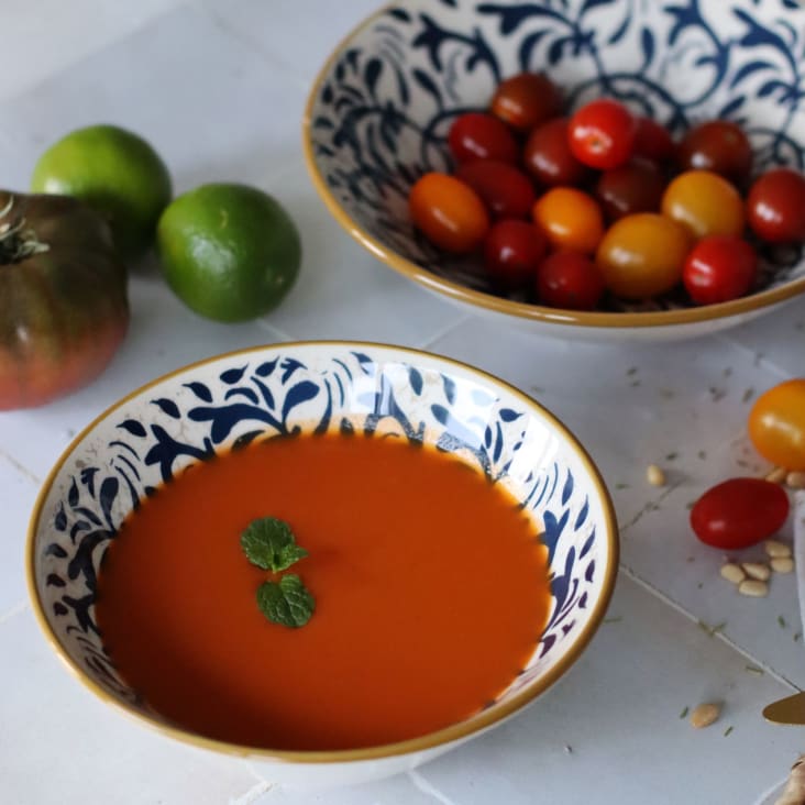 Lot de 6 coupelles à motif bleu en grès 16cm Heraclee | Maisons du Monde