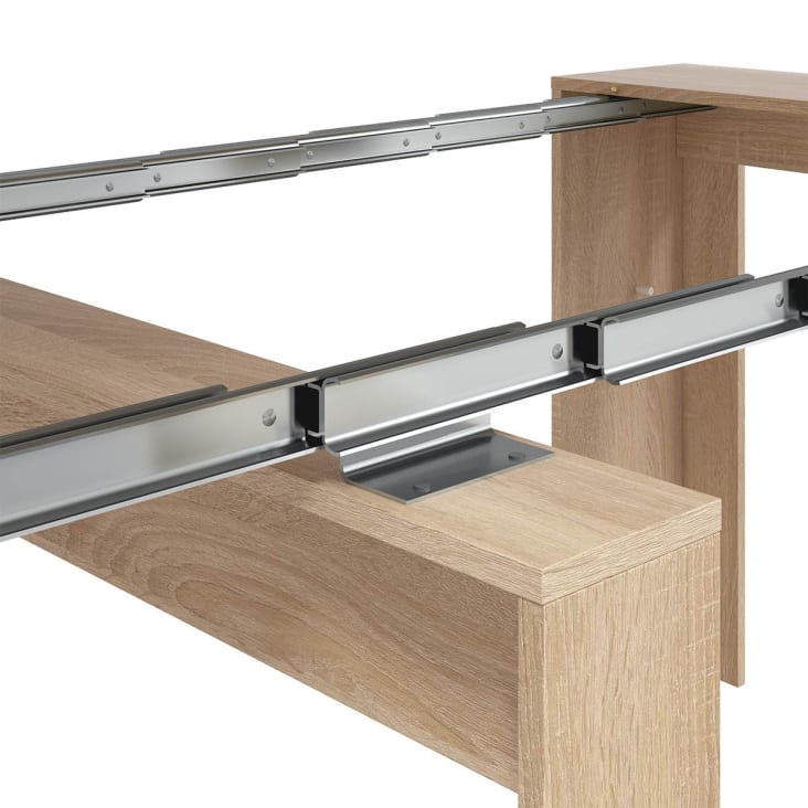 Mesa extensible multifunciones - l 90/237 cm marrón Consola | Maisons ...