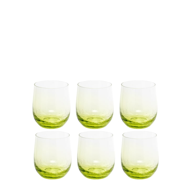 Set de 6 verres à eau en verre transparent H10 Alba | Maisons du Monde