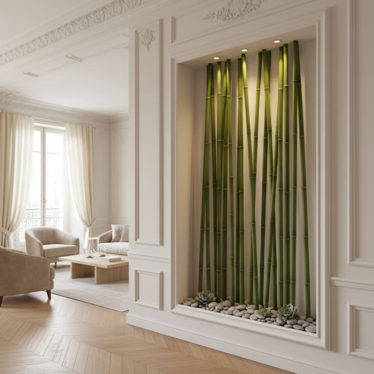 Rama de bambú artificial verde h120 | Maisons du Monde