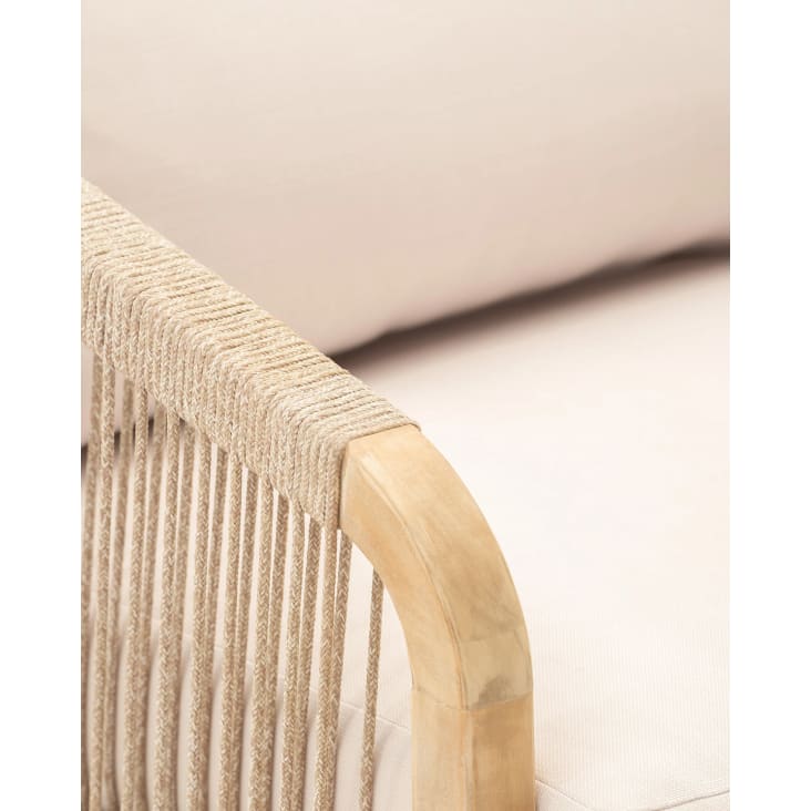 Salon de jardin 8 places bois et céramique vert clair 125x65 Siena & bisbal | Maisons du Monde