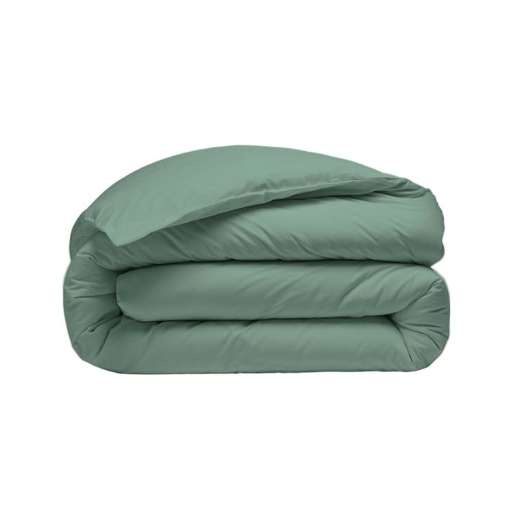 Housse de couette en percale lavée lichen 260x240 cm Home washed ...