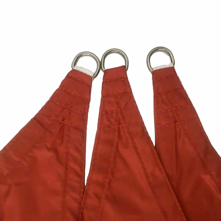 Toldo vela parasol triangular impermeable 3,6x3,6x3,6 en rojo | Maisons ...