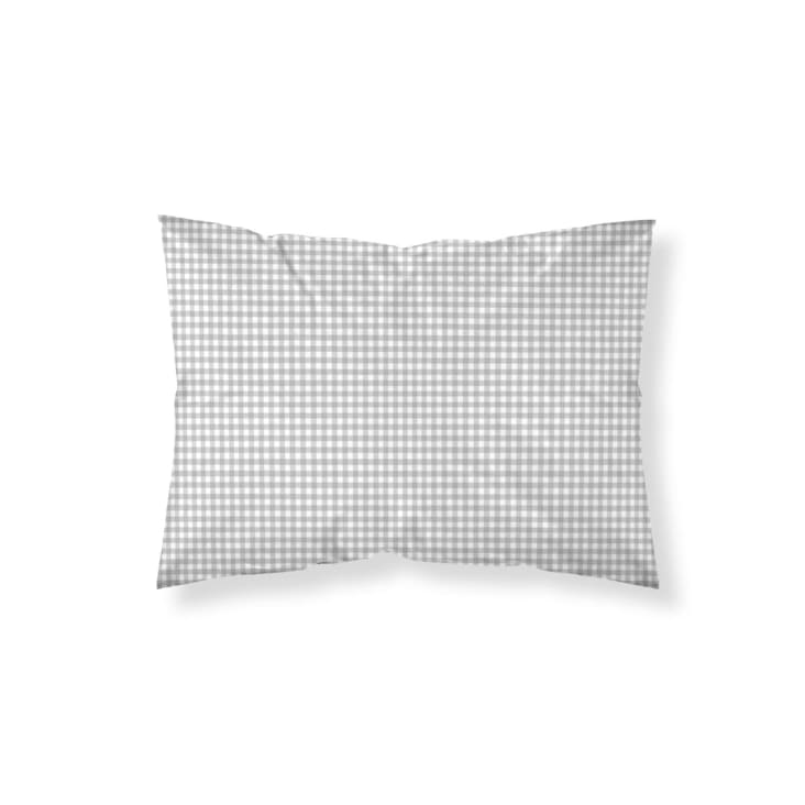 Funda de almohada 100% algodón multicolor 30x50 cm Vichy gris | Maisons ...