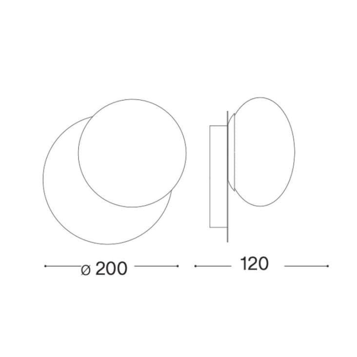 Applique en verre soufflé et métal blanc Ninfea | Maisons du Monde