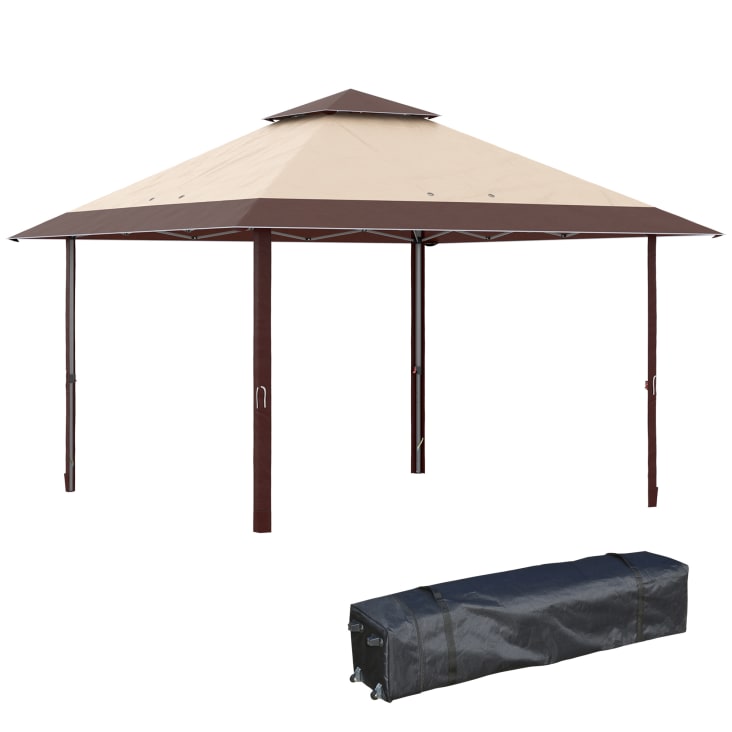 Carpa plegable bicolor 385 x 385 x 298 cm | Maisons du Monde