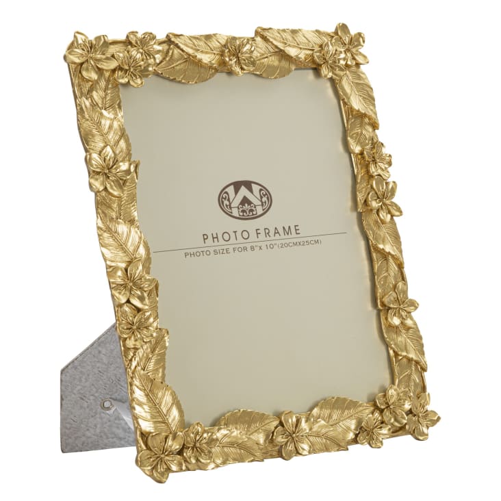 Cornice in resina dorata cm 26x2x30,7 Leavy | Maisons du Monde