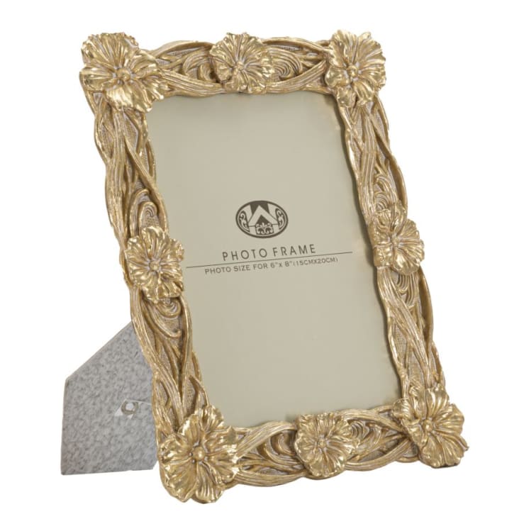 Cornice in resina dorata cm 21,5x2x26,5 Twist flo | Maisons du Monde