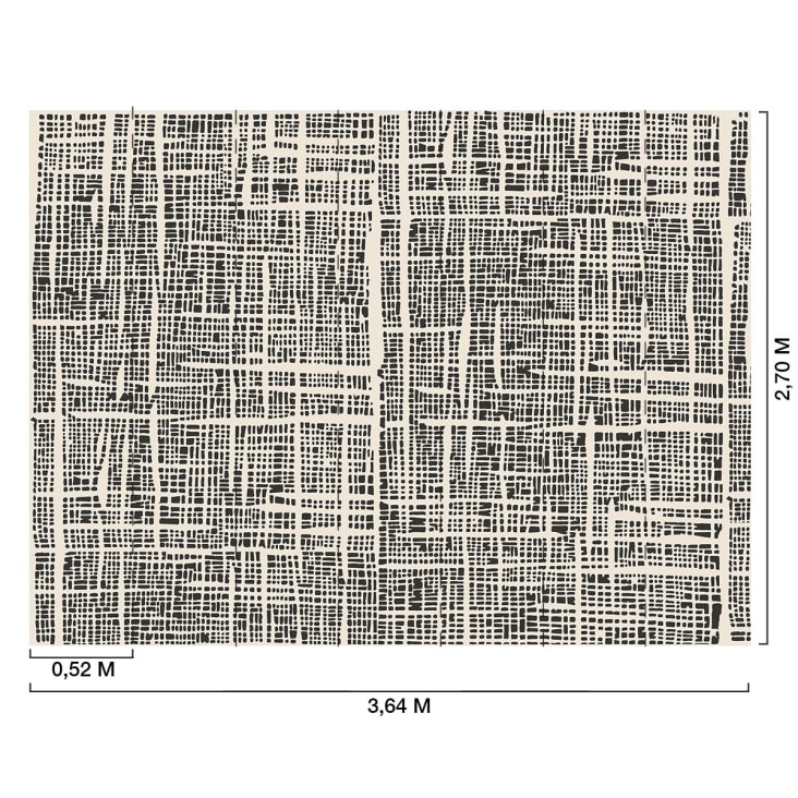 Papier peint motif maillage et texture 364x270cm | Maisons du Monde