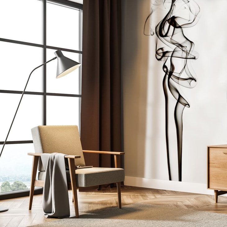 Grafische Tapete abstrakte sinnliche form 156x270cm | Maisons du Monde