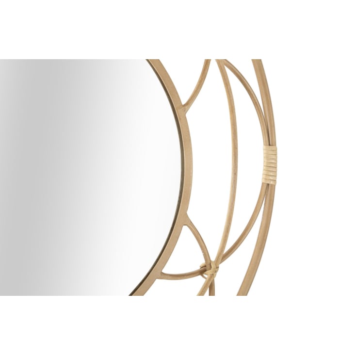 Espejo de pared de metal marrón ø 60x3 cm Valencia | Maisons du Monde