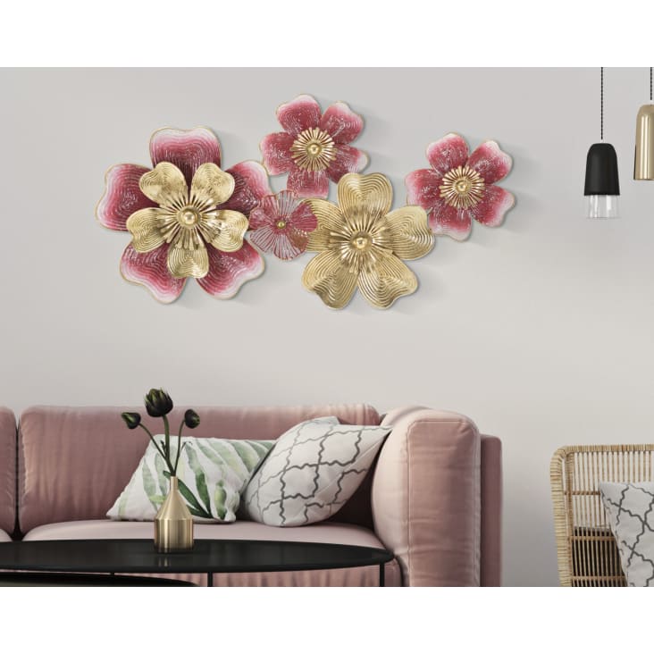 Déco murale en métal multicolore 91,4x6,4x50,8 cm Lobi | Maisons du Monde