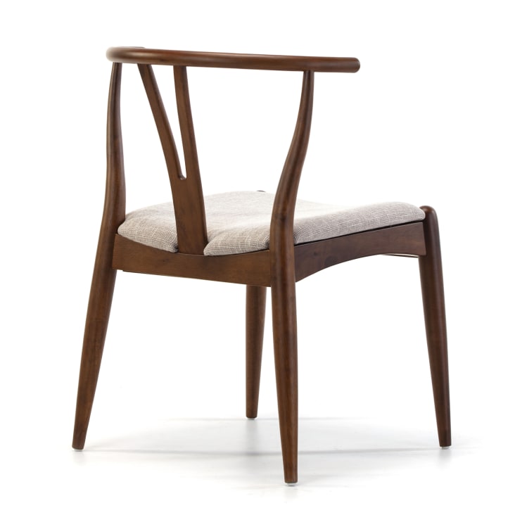 Juego de mesa 140x80 cm y 4 sillas de comedor color nogal Rustic ...