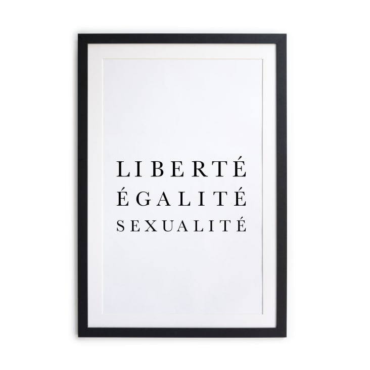 Tableau avec cadre noir 40x30 Liberté Moldura negra | Maisons du Monde