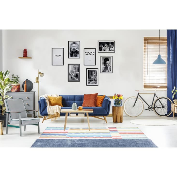 Cuadro con marco negro 40x30 kahlo Moldura negra | Maisons du Monde