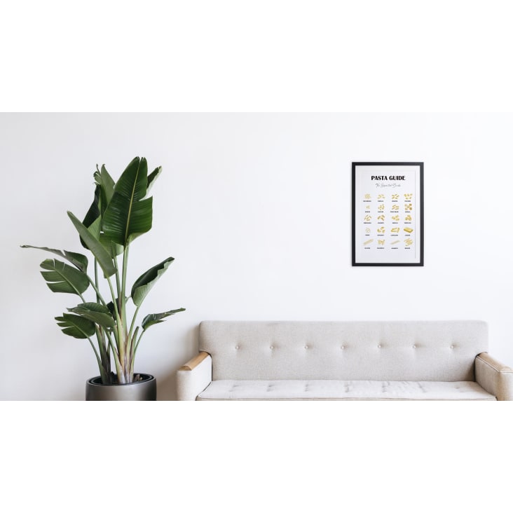 Tableau avec cadre noir 40x30 Guide des Pâtes Moldura negra | Maisons ...