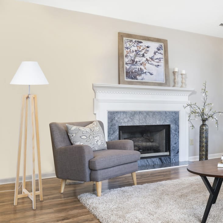 Lampadaire tissu blanc 40 cm Kalmar | Maisons du Monde