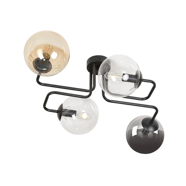 Plafón de techo estilo moderno con esferas de diferente color Vesta ...