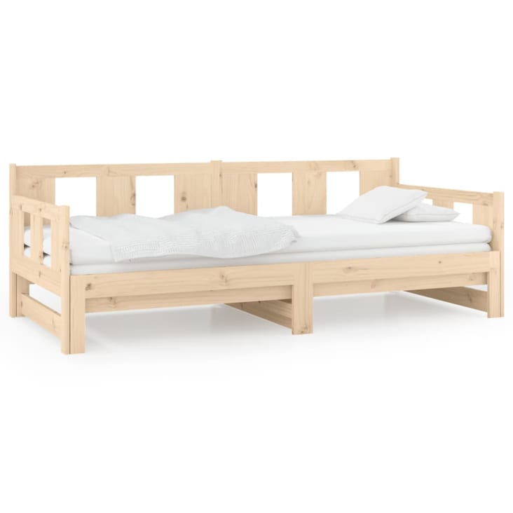 Letto estraibile in Legno Marron 2x(80x200) cm | Maisons du Monde