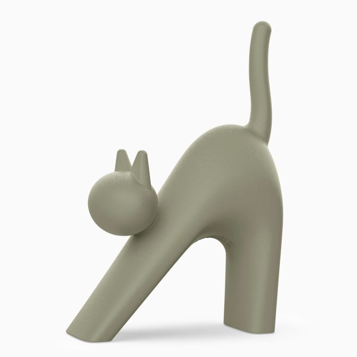 Gatto soprammobile in polipropilene tortora 34X13 H50 Gatt-one ...