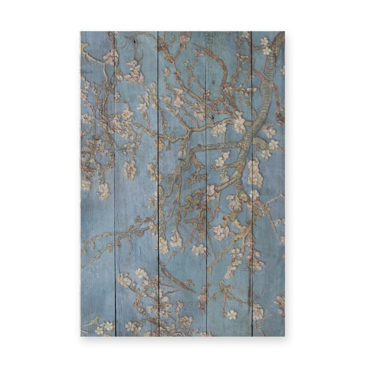 Pannello decorativo in legno 60x40 Mandorlo blu Tabla | Maisons du Monde