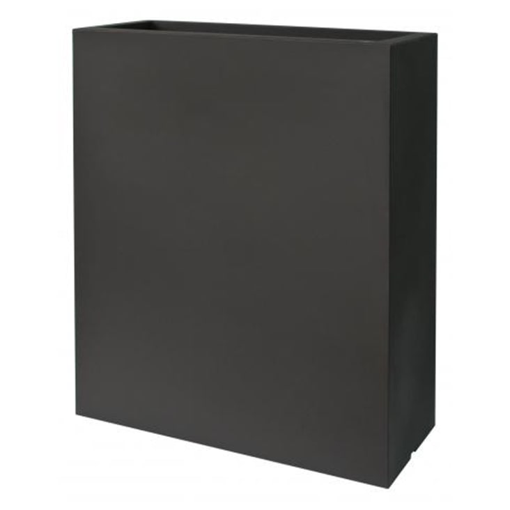 Vaso rettangolare alto in resina nero 70X30 h90 cm Kube tower cassetta ...