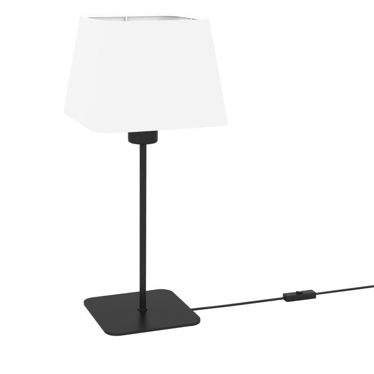 Lampe à Poser En Métal H 43 Cm Blanc Maisons Du Monde
