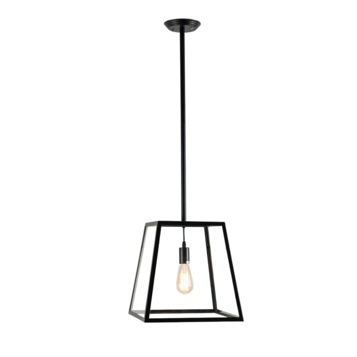Lámpara de techo metal y vidrio negro 35 cm Fresy | Maisons du Monde