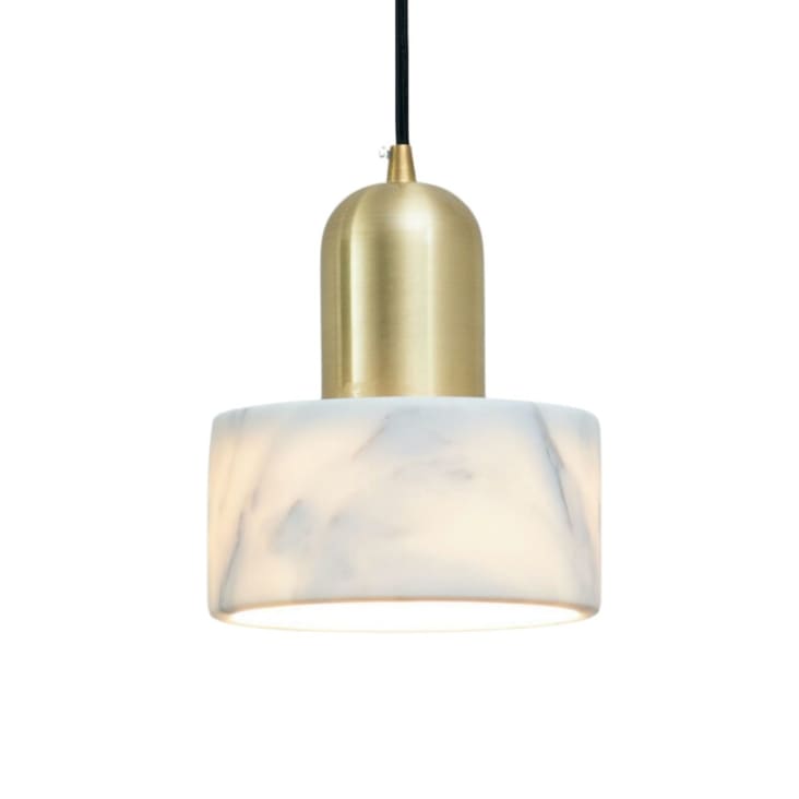 Lámpara de techo metal y mármol 15 cm Meryl | Maisons du Monde