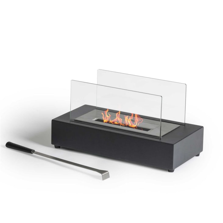 Camino a Bioetanolo da tavolo nero Eldur | Maisons du Monde
