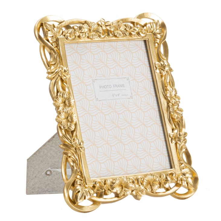 Cornice in resina dorata con fiori intrecciati cm 22,5x2,5x28 Flossy ...