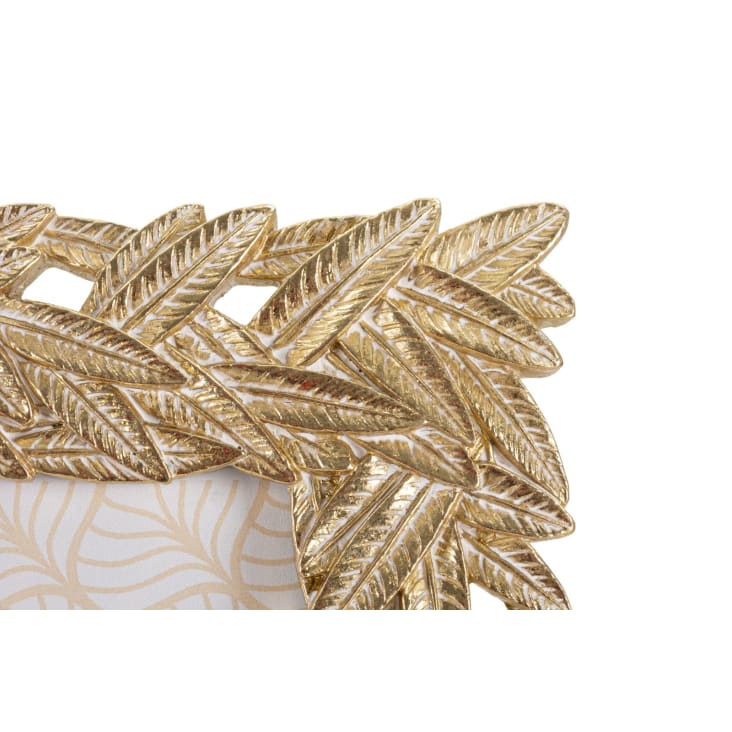Cornice in resina dorata con foglie cm 21,8x1,8x27 Solis | Maisons du Monde