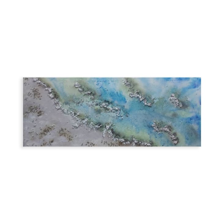 Cuadro artesanal rectangular mar 150x60 | Maisons du Monde