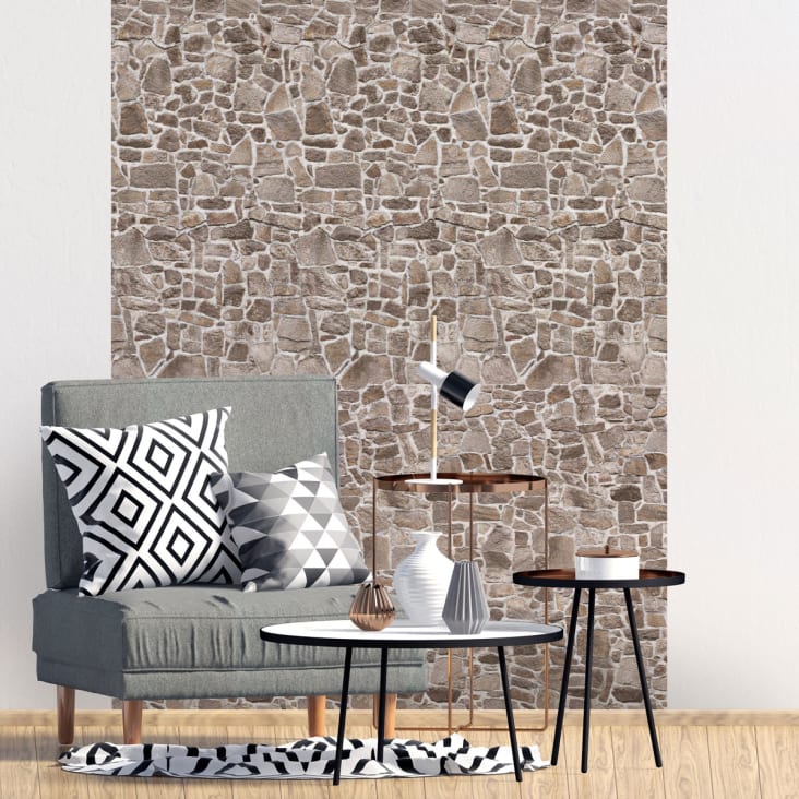Papier Peint mur de pierres 300x60cm | Maisons du Monde