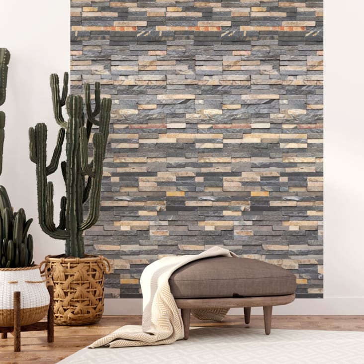 Papier Peint parement en pierre chester 300x60cm | Maisons du Monde