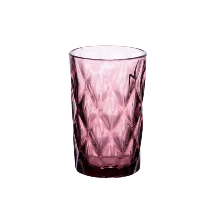 Boite de 6 gobelets haut 34 cl rose en verre | Maisons du Monde