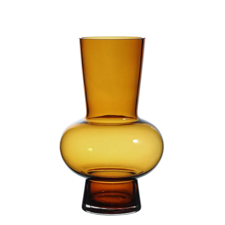 Vaso decorativo in vetro color ambra H32 Bubble | Maisons du Monde