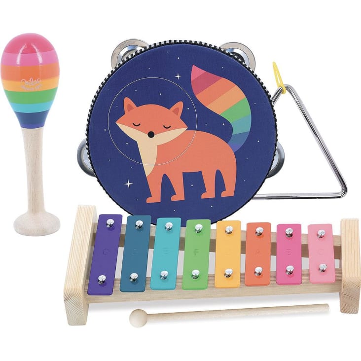 Set de musique arc-en-ciel en bois | Maisons du Monde