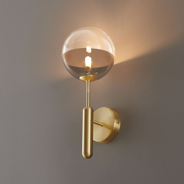 Applique en verre Doré / Laiton 33 cm Armela | Maisons du Monde
