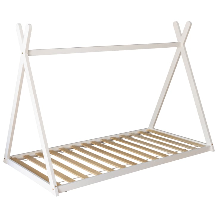 Lit tipi pour enfant 190x90cm blanc Valentin | Maisons du Monde