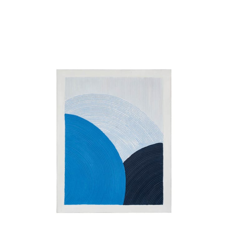Cuadro, acrílico sobre lienzo, azul, 80x100 cm | Maisons du Monde