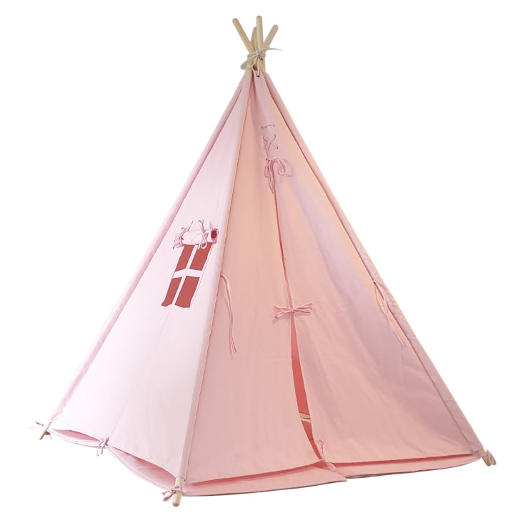 Tipi avec plancher en coton, rose, 120x120 cm Alba | Maisons du Monde