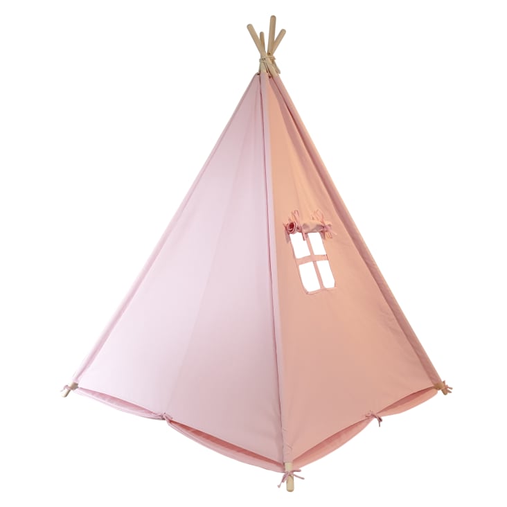 Tipi avec plancher en coton, rose, 120x120 cm Alba | Maisons du Monde