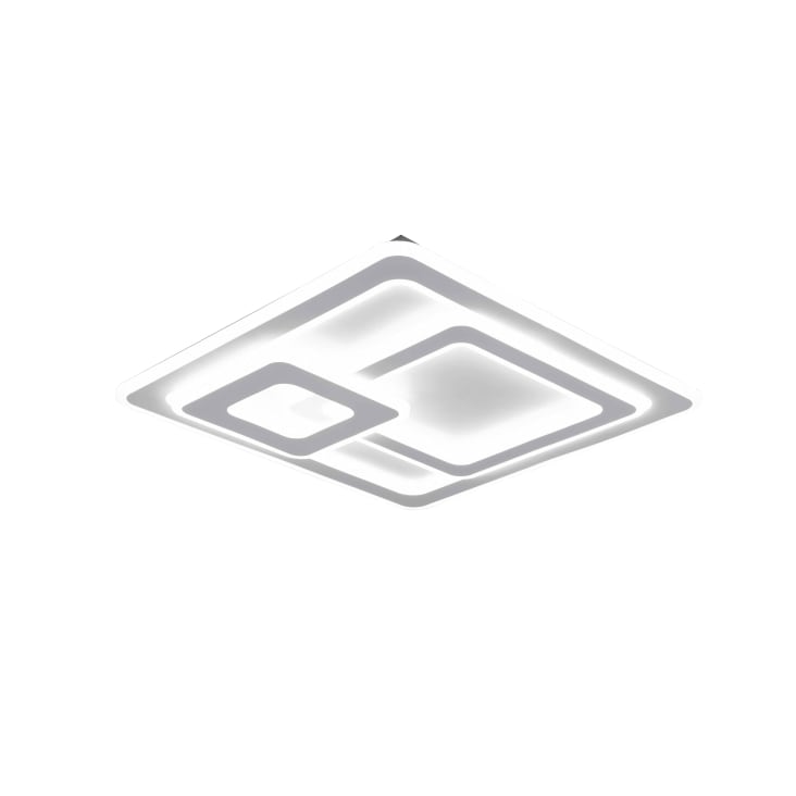 Plafoniera LED quadrati, metallo, bianco, L 51 cm Mita | Maisons du Monde