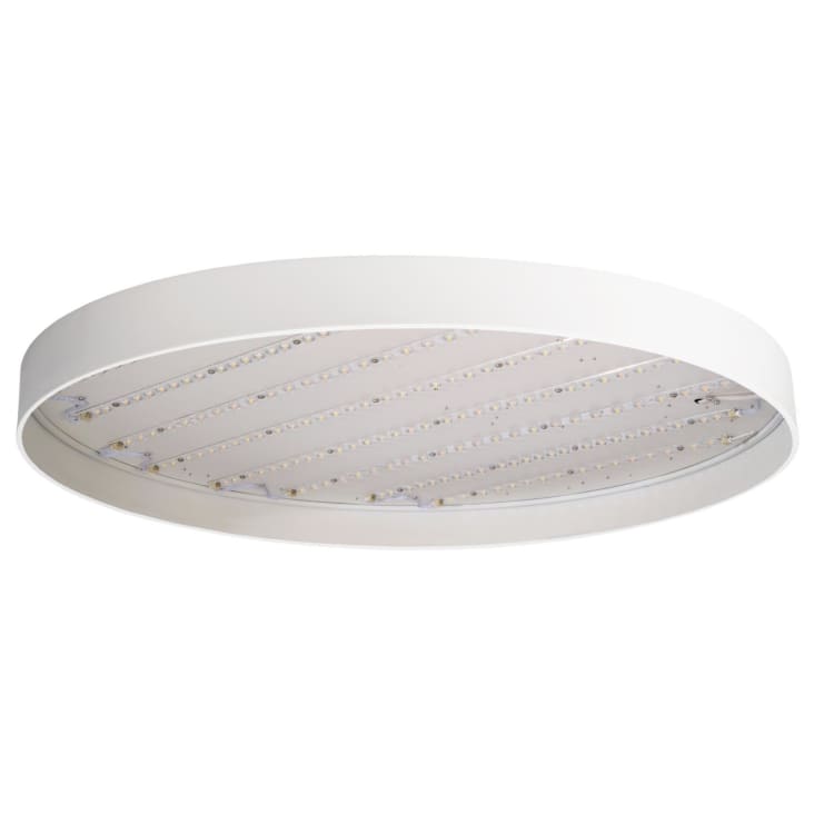 Plafoniera tonda LED dimmable 92W luce CCT interni metall bianco Ø80cm ...