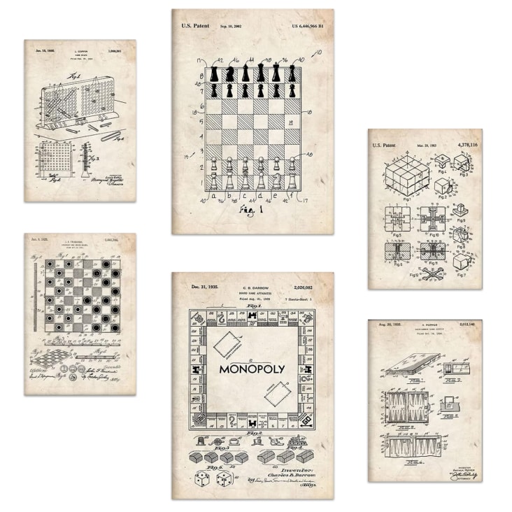 Set De 6 Laminas Impresión En Papel Sin Marcos A3 And A4 Juegos De