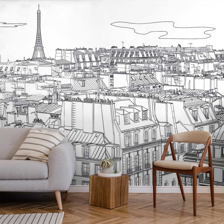 Papier peint les toits de Paris 364x270 cm | Maisons du Monde